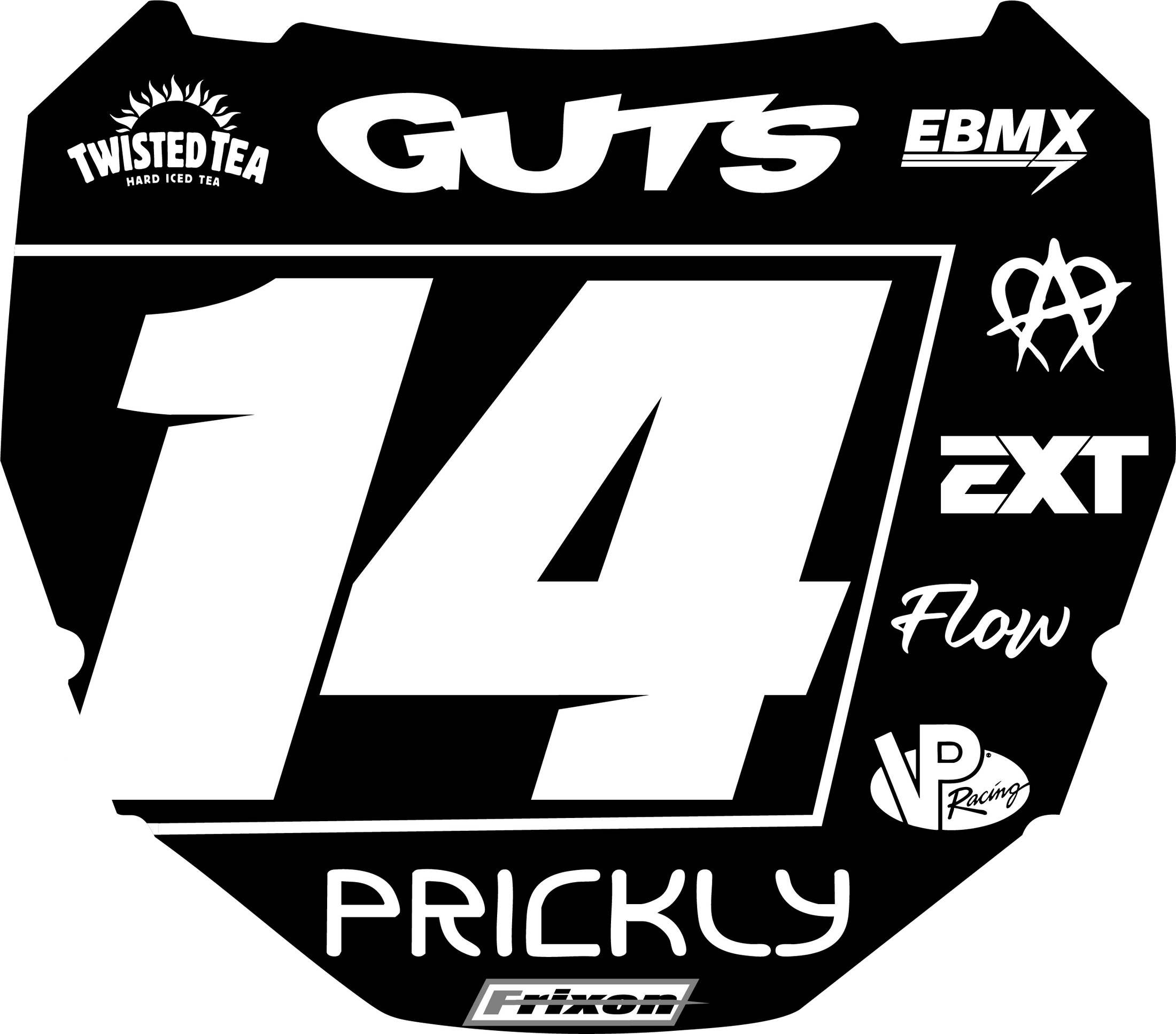 Frixon Custom ODI Number Plate Decal