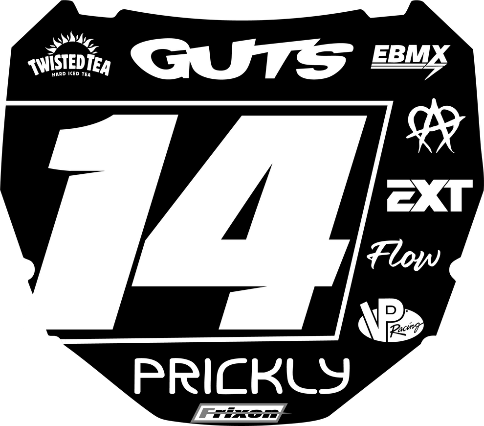 Frixon Custom ODI Number Plate Decal