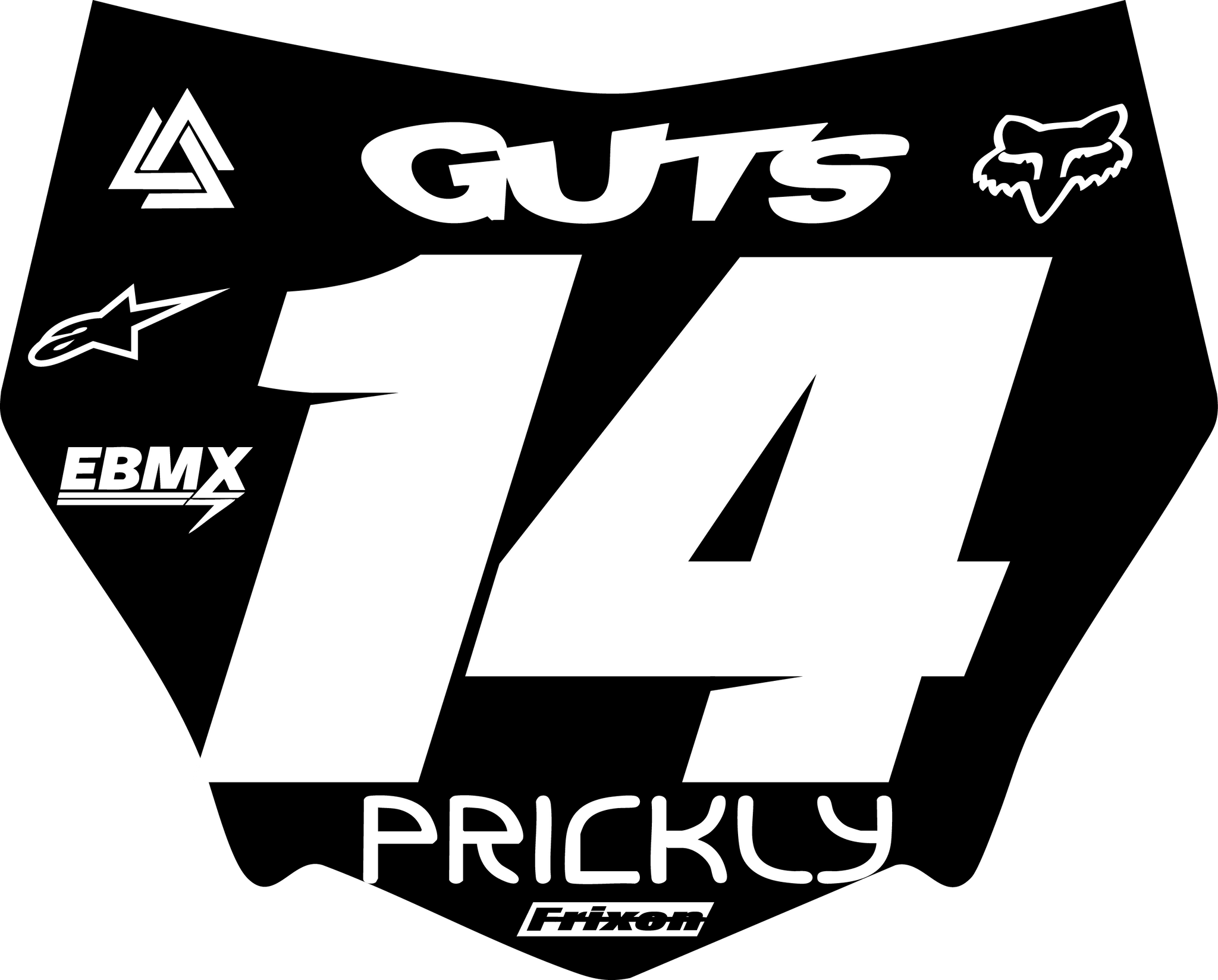 Frixon Custom Motocutz Number Plate