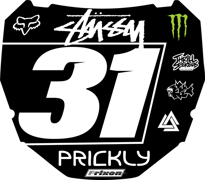 Frixon Custom ODI Number Plate Decal